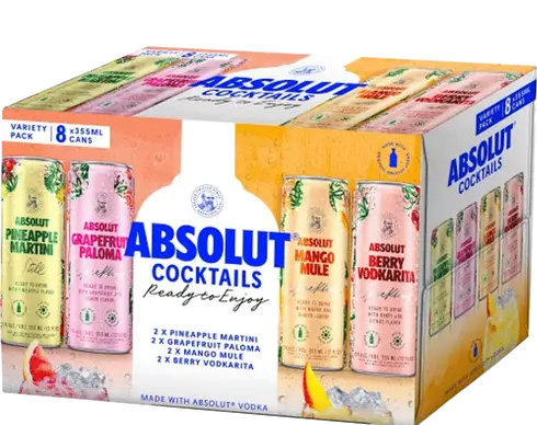 Absolut Cocktail Variety Pack – Harman's Wine & Spirits